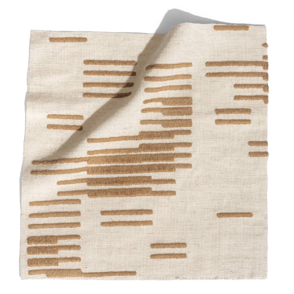 MAISE Fabric | Amber & Mustard Cotton Linen Chenille